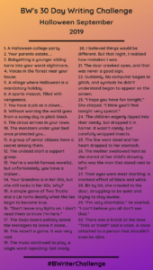 30 Eerie Halloween Writing Prompts - The Busy Writer's Notebook